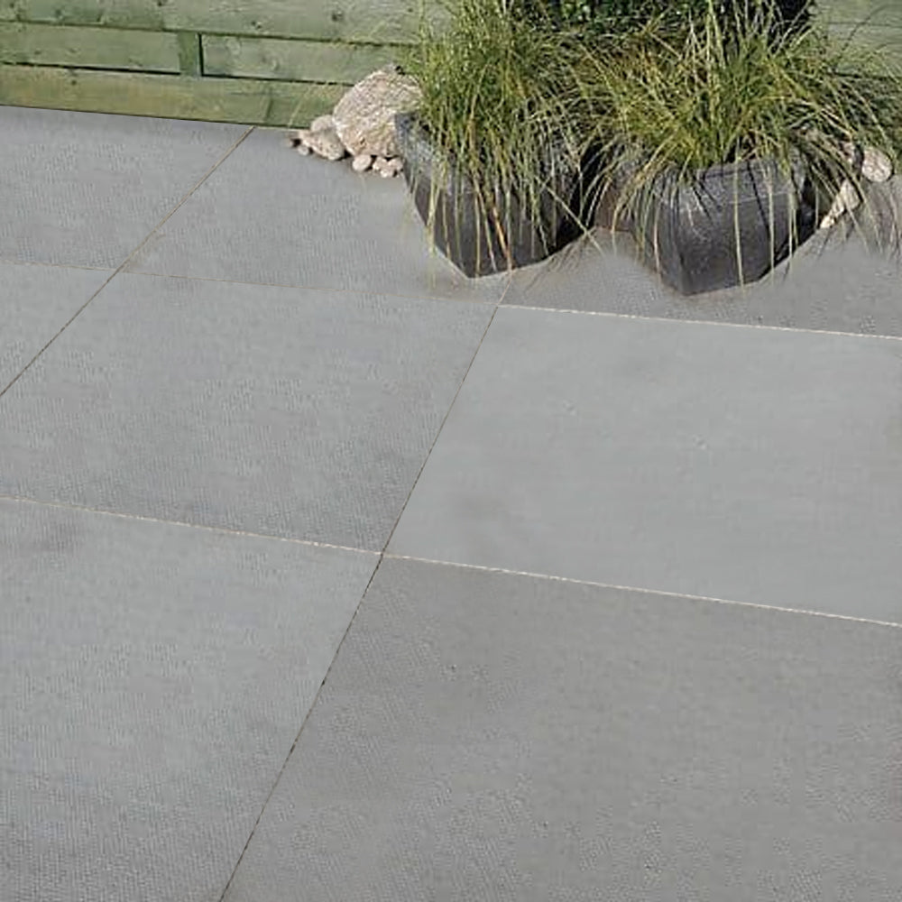 Eatons Grey Pressed Paving Slab 600 x 600 x 37mm BSS Concrete Flag ...