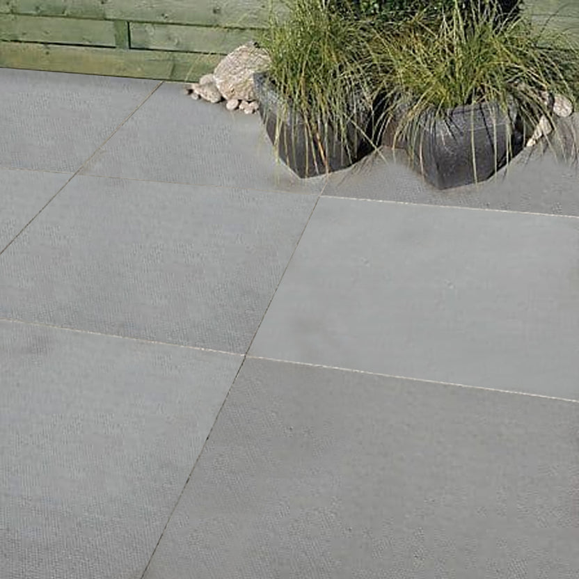 Eatons Grey Pressed Paving Slab 600 x 600 x 37mm BSS Concrete Flag ...
