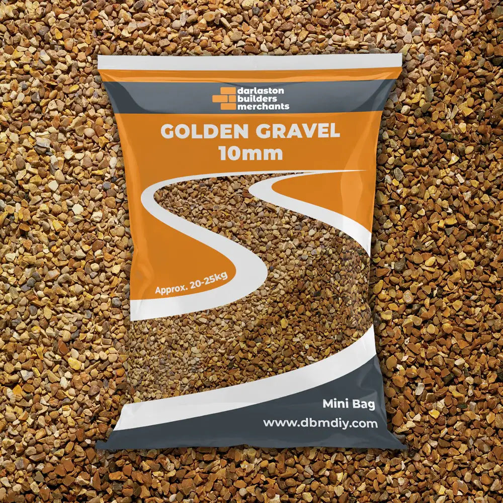 Golden Gravel 10mm Maxi Bag 25kg Chippings · Darlaston Builders Merchants