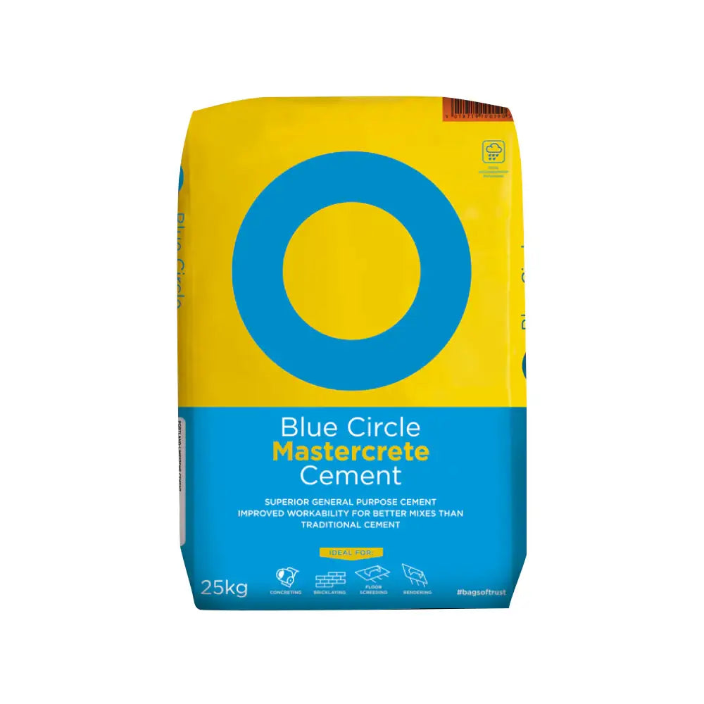 Tarmac Mastercrete Cement 25kg (PLASTIC) · Darlaston Builders Merchants